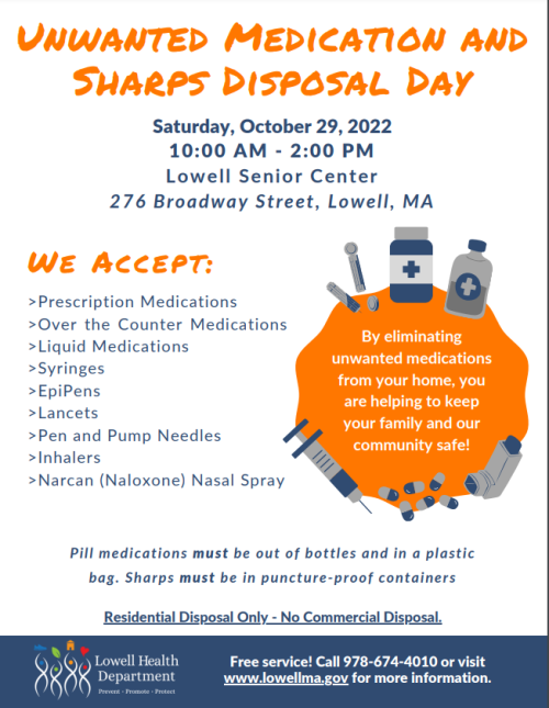 Unwanted Medication Disposal - InsideLowell