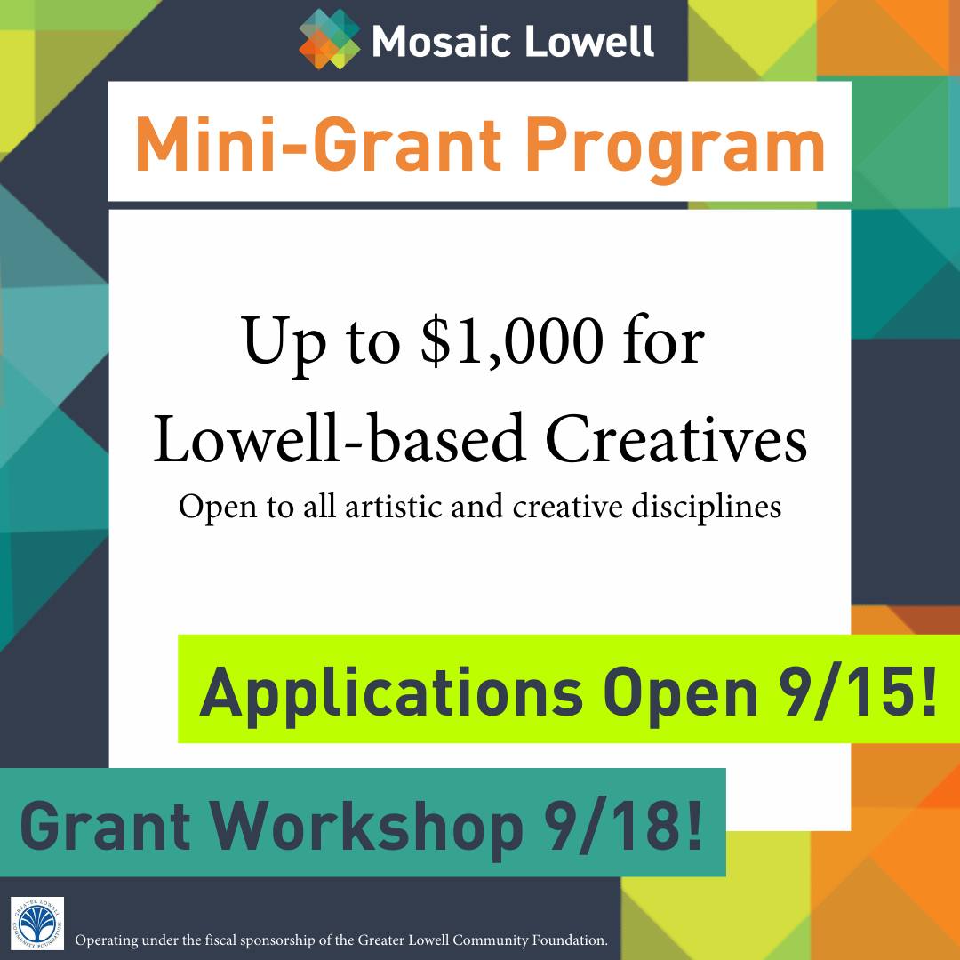Mosaic Lowell Announces New Mini-Grant Program - InsideLowell