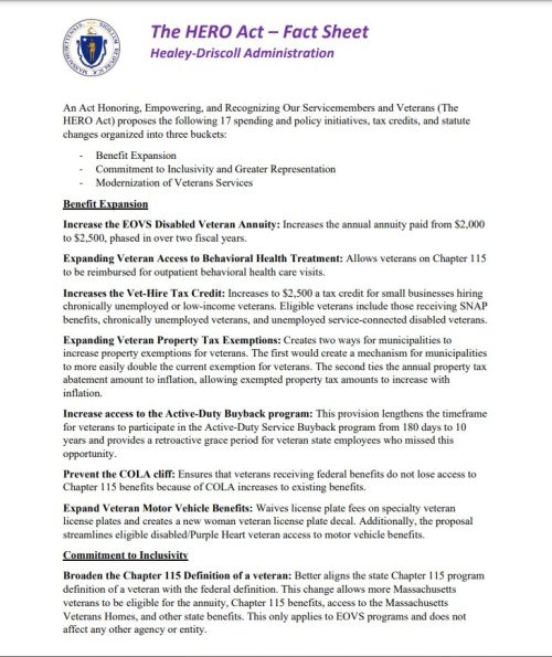 The HERO Act - Fact Sheet - InsideLowell