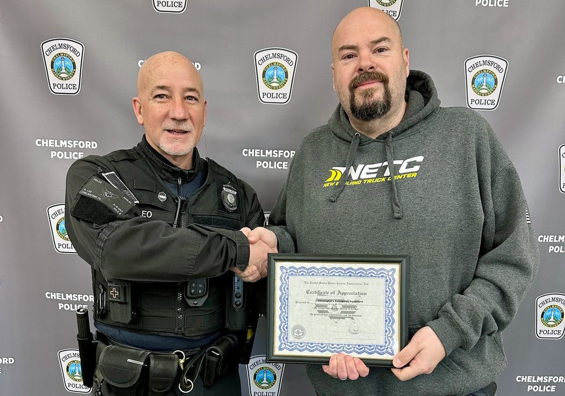 InsideChelmsford: Police Dept. Recognizes Christopher's Towing ...