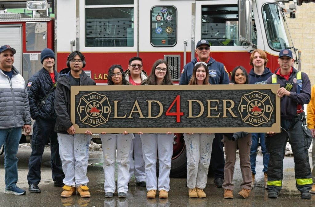 GLTHS Students Design Fire Station Signs - InsideLowell