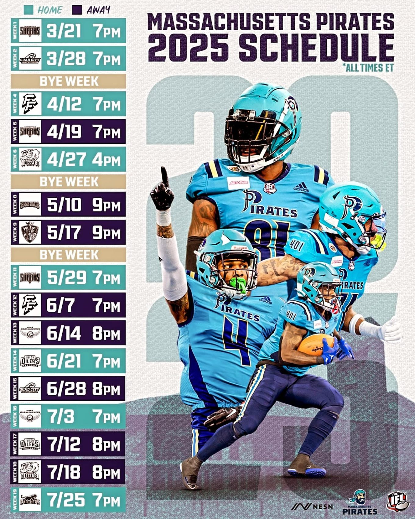 Pirates Release 2025 Schedule - InsideLowell