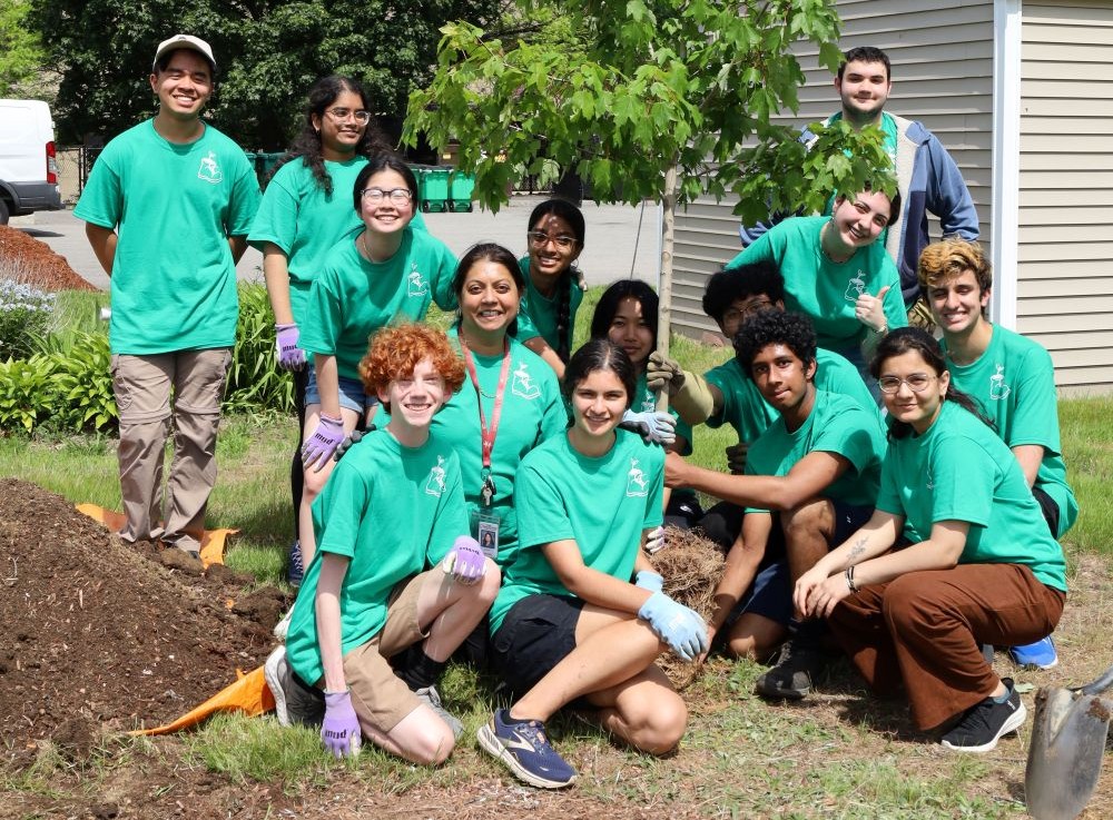 Ecology Club Plants Trees at Chelmsford High - InsideLowell