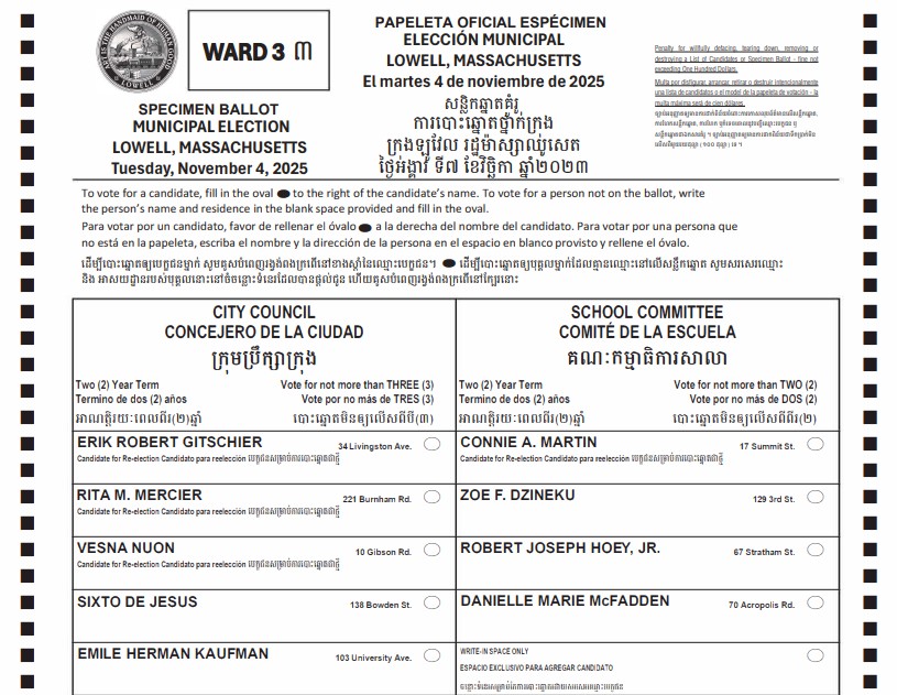 Mail-in Ballots Now Available for Lowell's November Election - InsideLowell