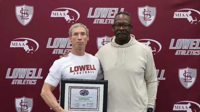 Boyle Named Patriots "Coach of the Week" - InsideLowell