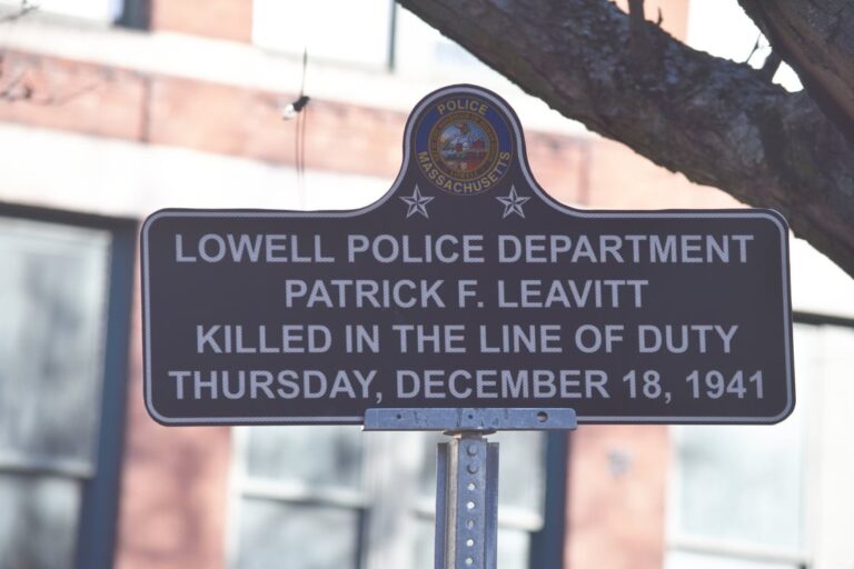 Lowell Police Dedicate Hero Sign to Fallen Officer Patrick Leavitt ...