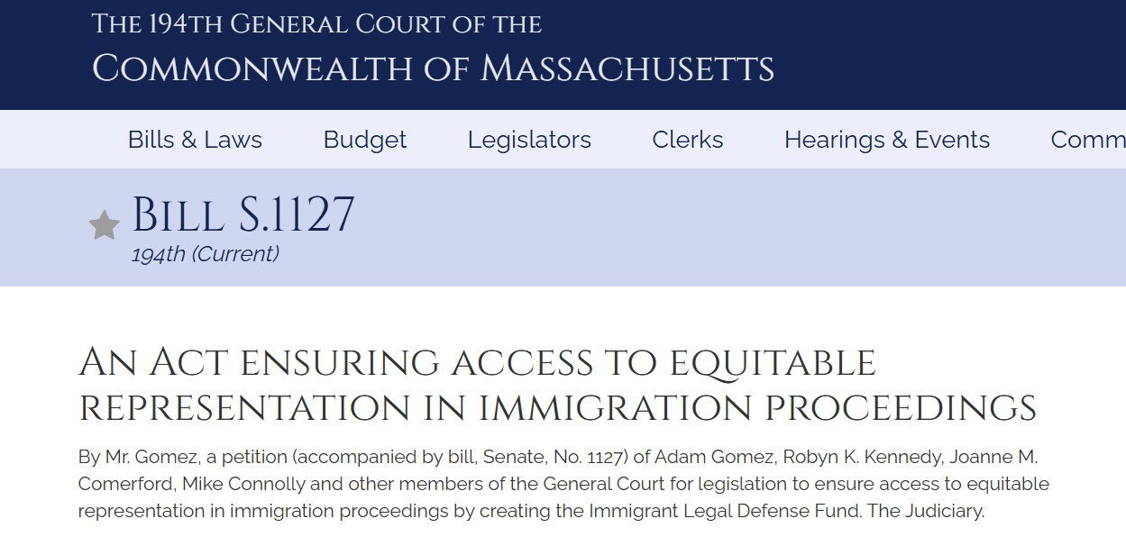 An Act Ensuring Access to Equitable Representation in Immigration ...